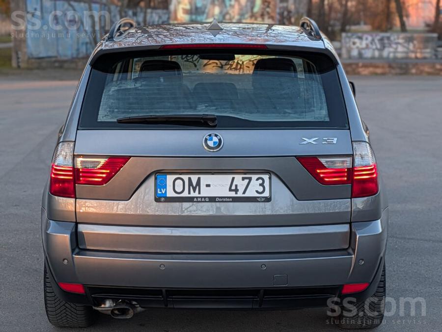 Grey BMW X3 2009 in Jurmala, with an engine capacity of 2.00 L and mileage of 260 thousand km for 6150 €, photo 11 on AUTOMOTO.COM.LV