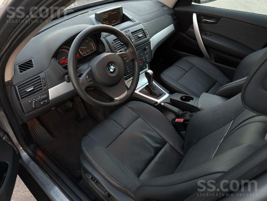 Grey BMW X3 2009 in Jurmala, with an engine capacity of 2.00 L and mileage of 260 thousand km for 6150 €, photo 15 on AUTOMOTO.COM.LV