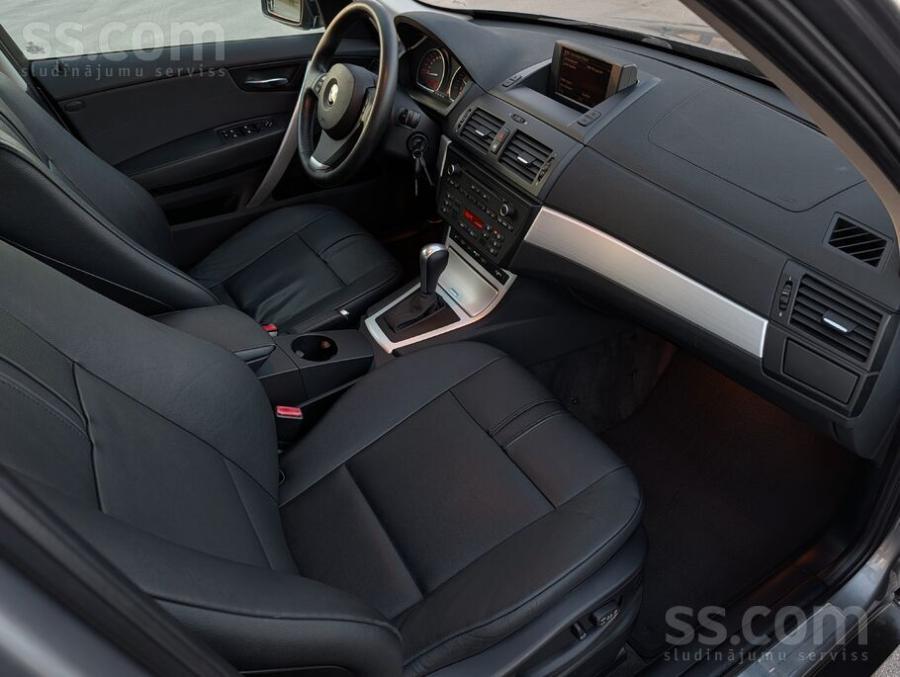 Grey BMW X3 2009 in Jurmala, with an engine capacity of 2.00 L and mileage of 260 thousand km for 6150 €, photo 23 on AUTOMOTO.COM.LV