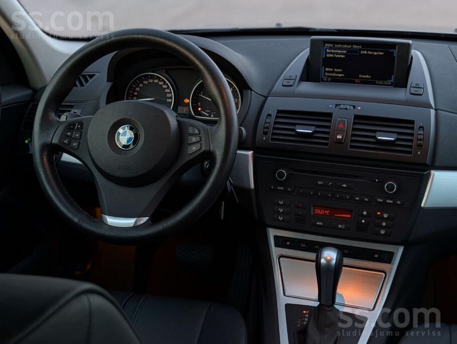 Grey BMW X3 2009 in Jurmala, with an engine capacity of 2.00 L and mileage of 260 thousand km for 6150 €, photo 25 on AUTOMOTO.COM.LV