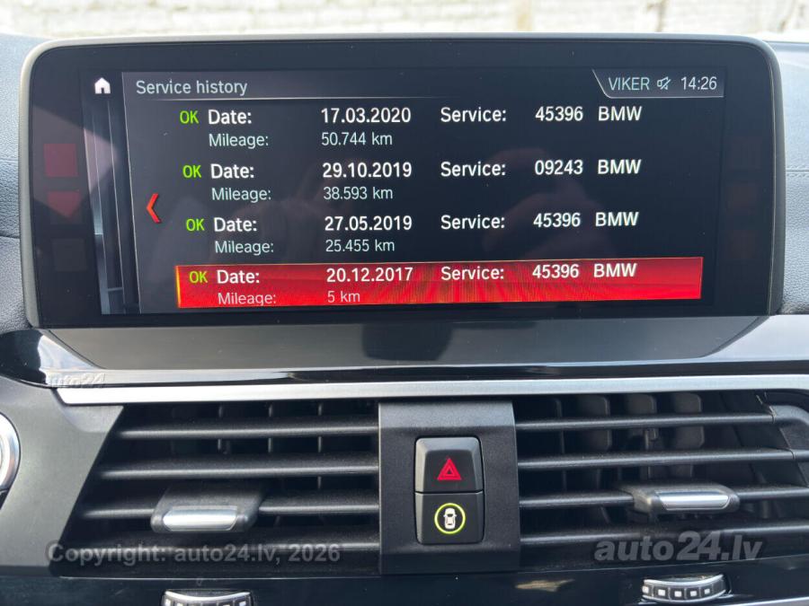 Grey BMW X3 2018 in Tallinn, with an engine capacity of 3.00 L and mileage of 239 thousand km for 26900 €, photo 25 on AUTOMOTO.COM.LV