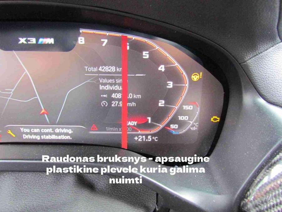 Черный БМВ x3-m 2022 в Вильнюс, объемом двигателя 3.00 л и пробегом 43 тыс. км за 22300 €, фото 24 на AUTOMOTO.COM.LV