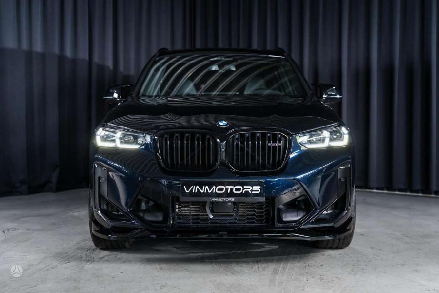 Black BMW x3-m 2022 in Vilnius, with an engine capacity of 2.99 L and mileage of 35 thousand km for 45000 €, photo 3 on AUTOMOTO.COM.LV