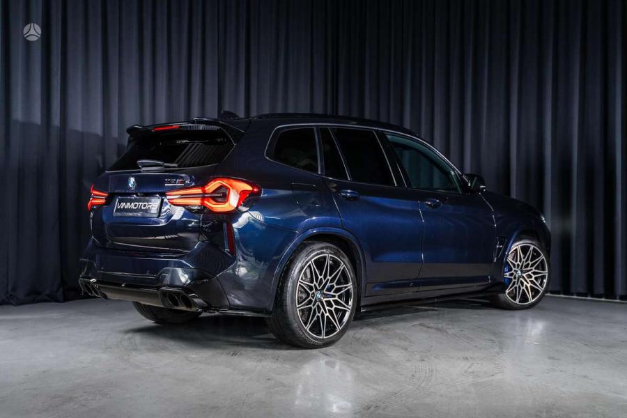 Black BMW x3-m 2022 in Vilnius, with an engine capacity of 2.99 L and mileage of 35 thousand km for 45000 €, photo 5 on AUTOMOTO.COM.LV