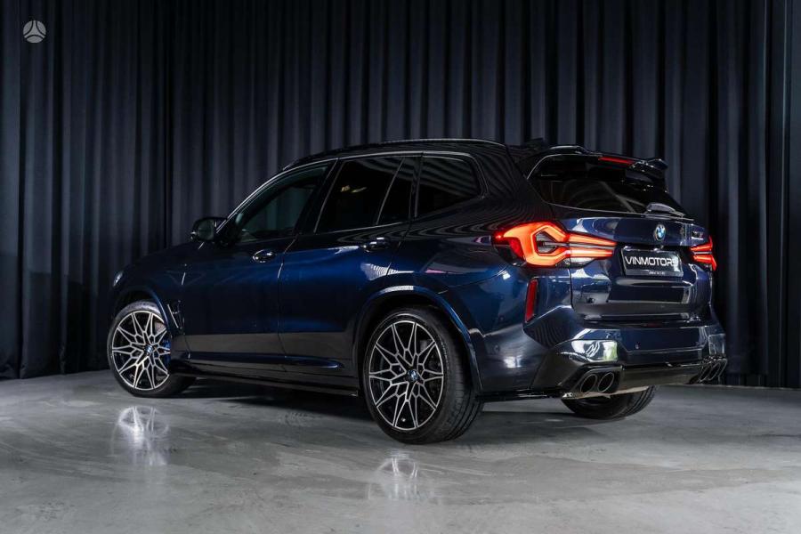 Black BMW x3-m 2022 in Vilnius, with an engine capacity of 2.99 L and mileage of 35 thousand km for 45000 €, photo 7 on AUTOMOTO.COM.LV