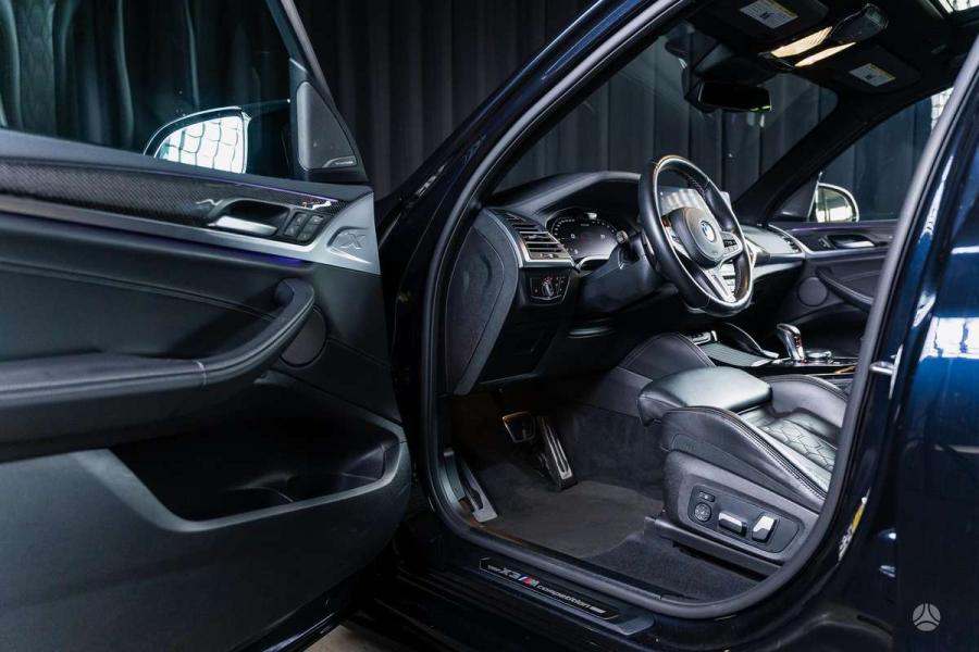 Black BMW x3-m 2022 in Vilnius, with an engine capacity of 2.99 L and mileage of 35 thousand km for 45000 €, photo 17 on AUTOMOTO.COM.LV