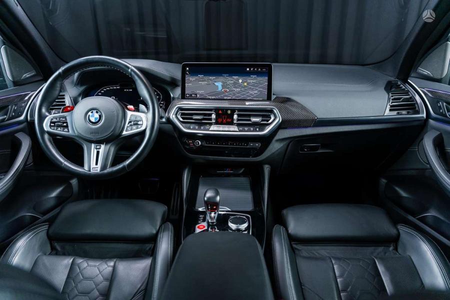Black BMW x3-m 2022 in Vilnius, with an engine capacity of 2.99 L and mileage of 35 thousand km for 45000 €, photo 24 on AUTOMOTO.COM.LV