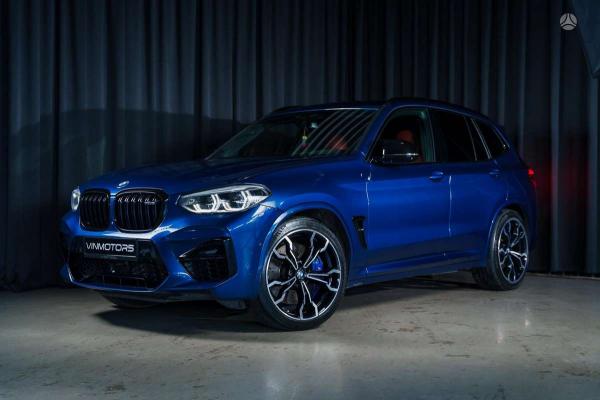 Blue BMW x3-m 2020 in Vilnius, with an engine capacity of 2.99 L and mileage of 65 thousand km for 44999 €, photo 1 on AUTOMOTO.COM.LV