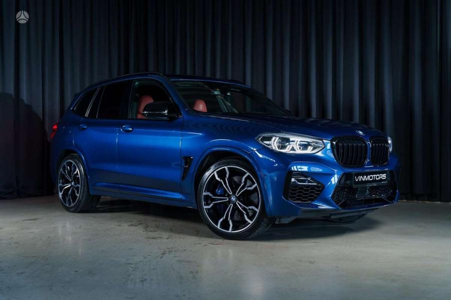 Blue BMW x3-m 2020 in Vilnius, with an engine capacity of 2.99 L and mileage of 65 thousand km for 44999 €, photo 4 on AUTOMOTO.COM.LV