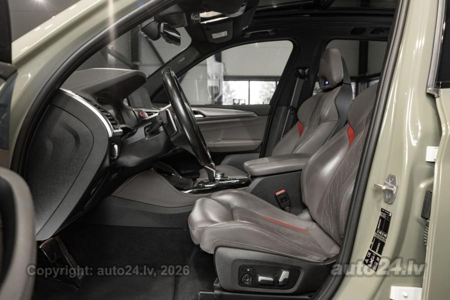Green BMW x3-m 2021 in Riga, with an engine capacity of 3.00 L and mileage of 93 thousand km for 52990 €, photo 9 on AUTOMOTO.COM.LV