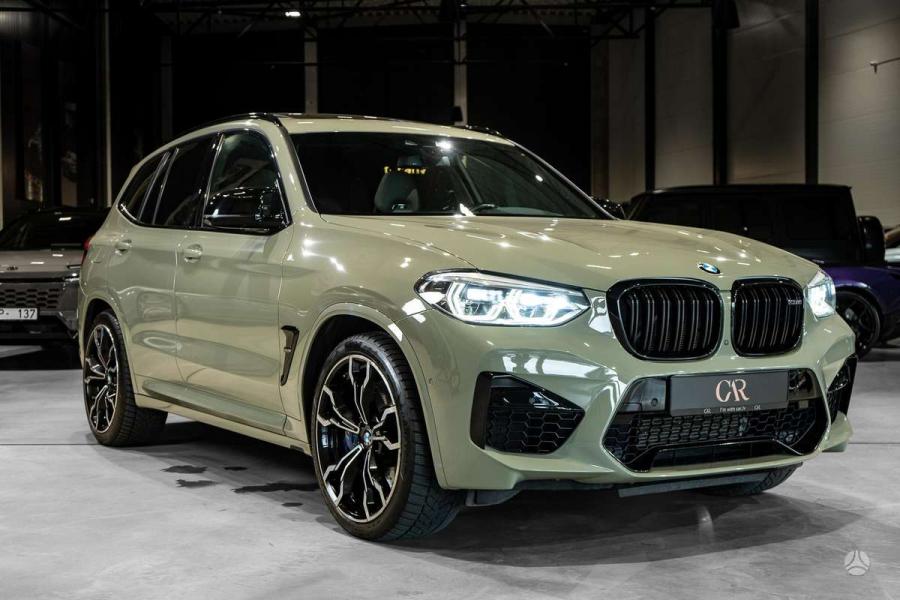 Green BMW x3-m 2021 in Riga, with an engine capacity of 2.99 L and mileage of 93 thousand km for 52990 €, photo 4 on AUTOMOTO.COM.LV