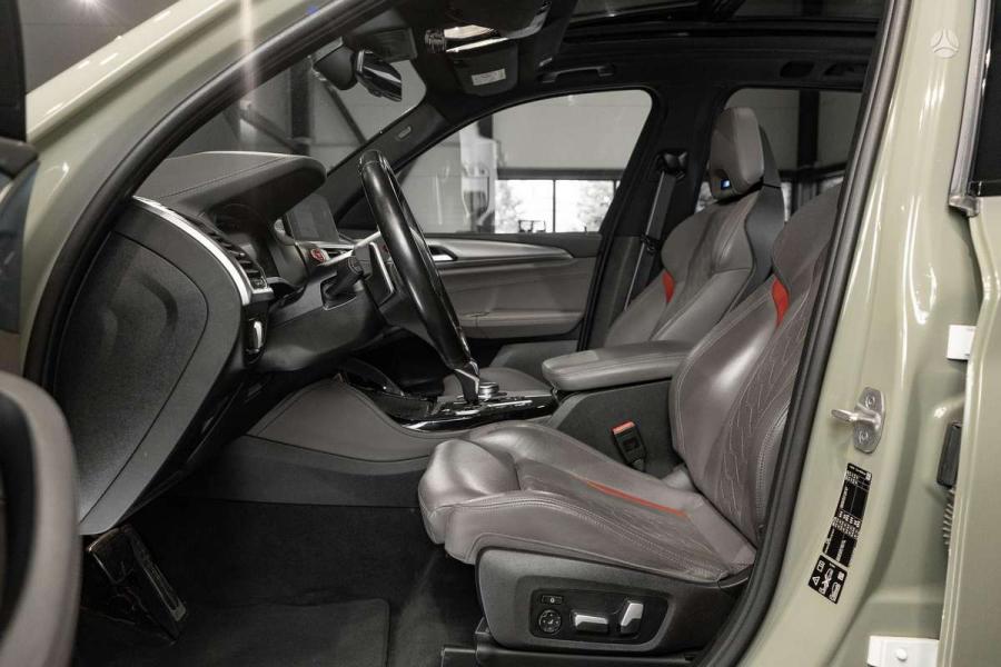 Green BMW x3-m 2021 in Riga, with an engine capacity of 2.99 L and mileage of 93 thousand km for 52990 €, photo 9 on AUTOMOTO.COM.LV