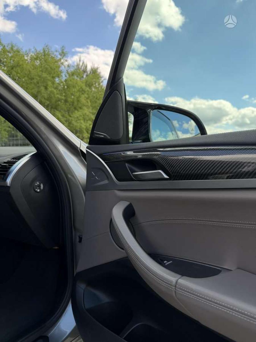 Pelēks BMW x3-m 2019 Viļņa, ar dzinēja tilpumu 2.99 L un nobraukumu 93 tūkst. km par 39999 €, foto 15 vietnē AUTOMOTO.COM.LV