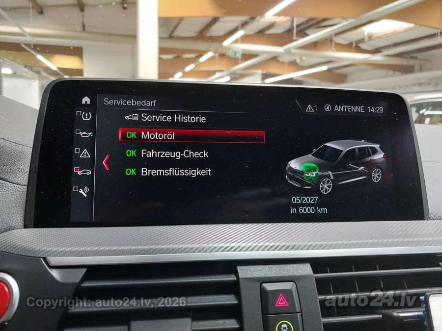 Grey BMW x3-m 2020 in Tallinn, with an engine capacity of 3.00 L and mileage of 78 thousand km for 49900 €, photo 12 on AUTOMOTO.COM.LV