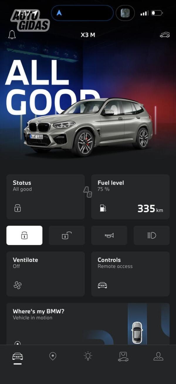 Серый БМВ x3-m 2021 в Вильнюс, объемом двигателя 3.00 л и пробегом 50 тыс. км за 46000 €, фото 10 на AUTOMOTO.COM.LV