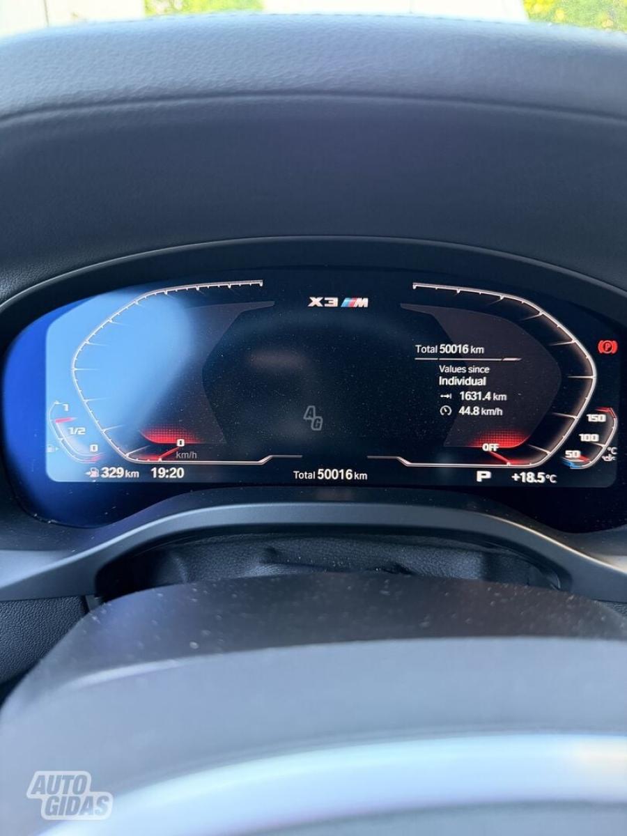 Pelēks BMW x3-m 2021 Viļņa, ar dzinēja tilpumu 3.00 L un nobraukumu 50 tūkst. km par 46000 €, foto 12 vietnē AUTOMOTO.COM.LV