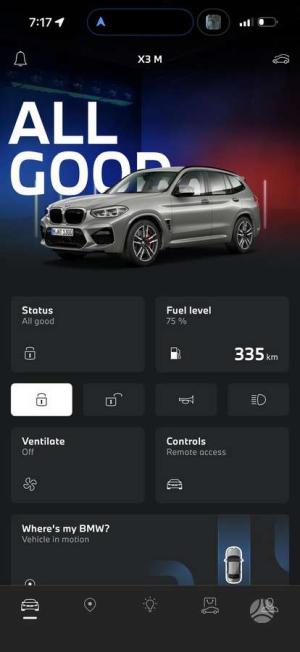 Pelēks BMW x3-m 2021 Viļņa, ar dzinēja tilpumu 2.90 L un nobraukumu 51 tūkst. km par 45000 €, foto 14 vietnē AUTOMOTO.COM.LV