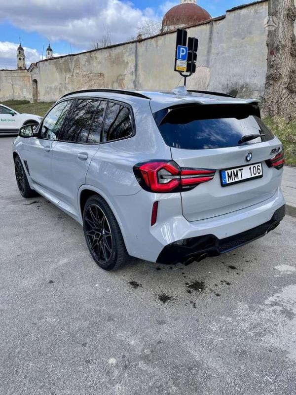 Pelēks BMW x3-m 2021 Viļņa, ar dzinēja tilpumu 2.99 L un nobraukumu 34 tūkst. km par 56000 €, foto 4 vietnē AUTOMOTO.COM.LV
