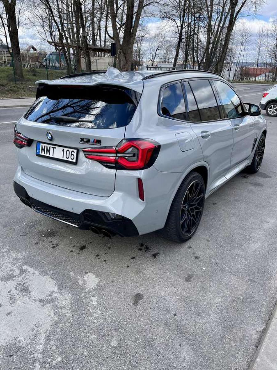 Grey BMW x3-m 2021 in Vilnius, with an engine capacity of 2.99 L and mileage of 34 thousand km for 56000 €, photo 5 on AUTOMOTO.COM.LV