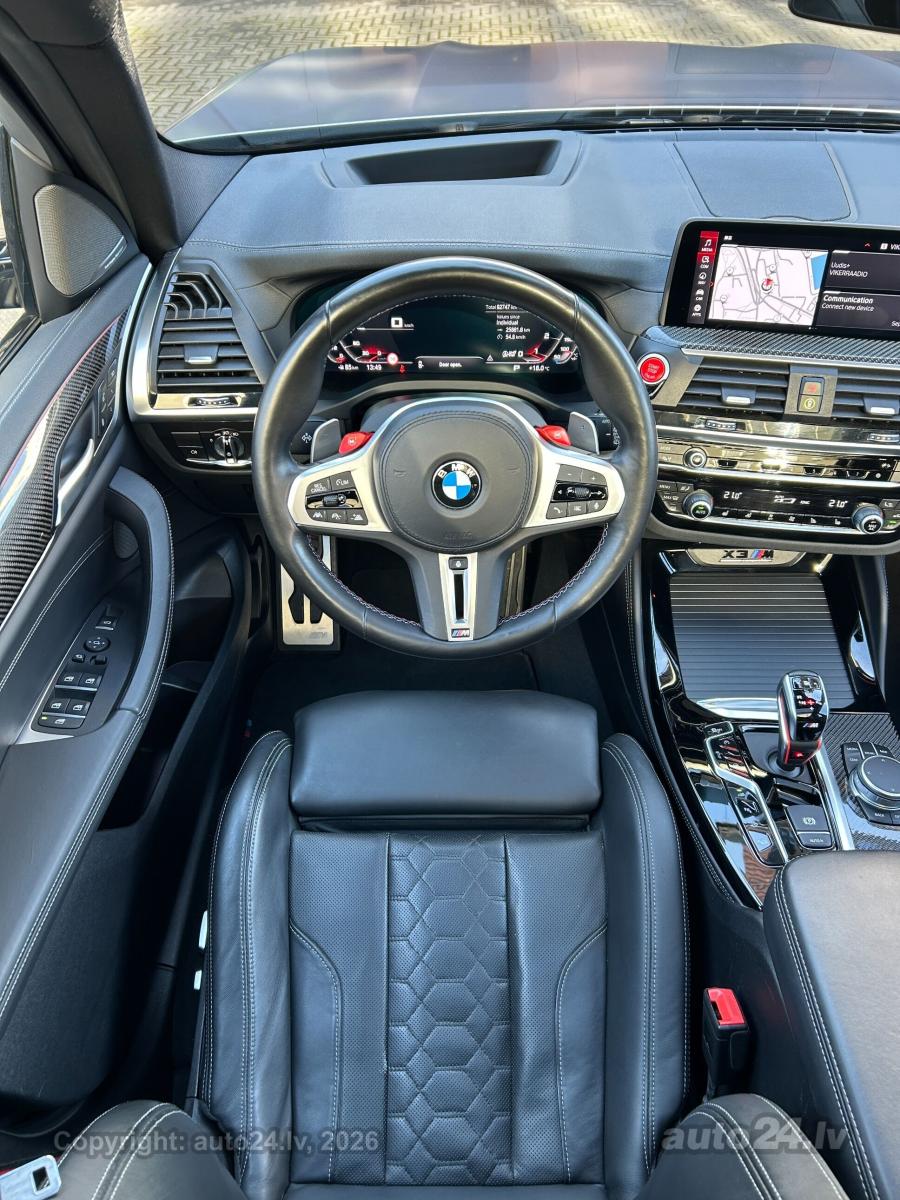 BMW x3-m 2021 in Tallinn, with an engine capacity of 3.00 L and mileage of 93 thousand km for 45900 €, photo 14 on AUTOMOTO.COM.LV