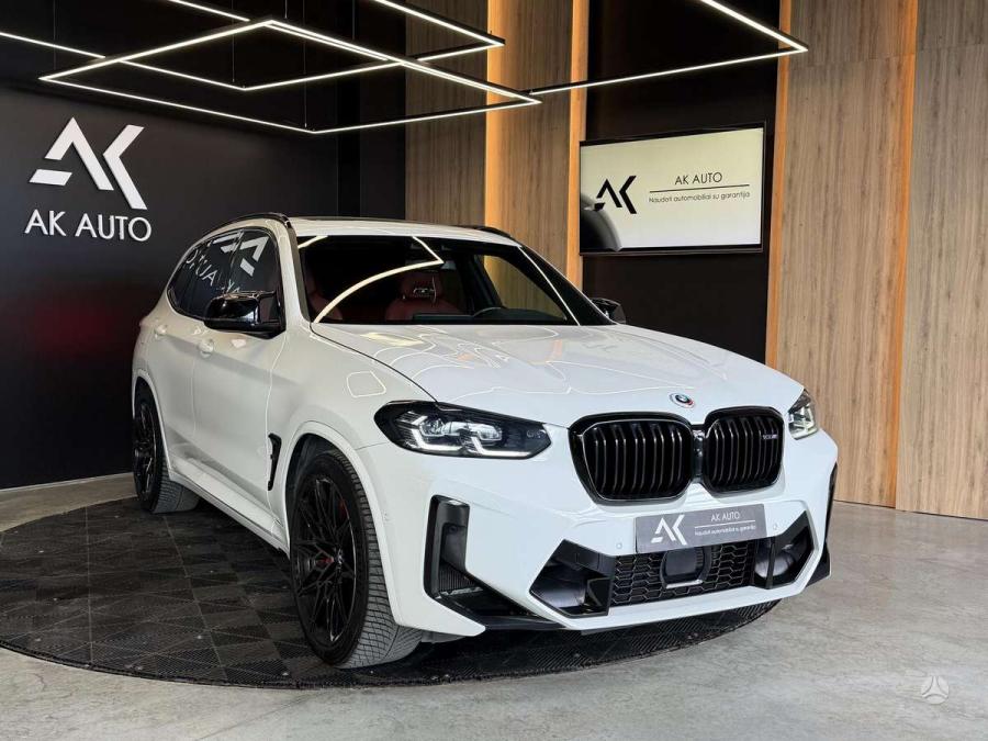 White BMW x3-m 2021 in Kaunas, with an engine capacity of 2.99 L and mileage of 70 thousand km for 44990 €, photo 4 on AUTOMOTO.COM.LV