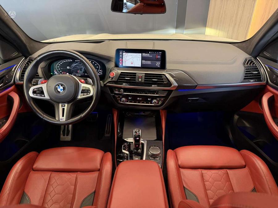 White BMW x3-m 2021 in Kaunas, with an engine capacity of 2.99 L and mileage of 70 thousand km for 44990 €, photo 16 on AUTOMOTO.COM.LV