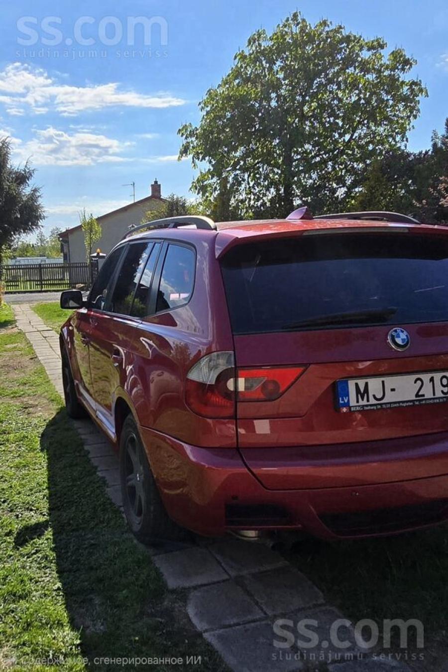 Sarkans BMW X3 2004 Rīga, ar dzinēja tilpumu 3.00 L un nobraukumu 0 tūkst. km par 3600 €, foto 6 vietnē AUTOMOTO.COM.LV
