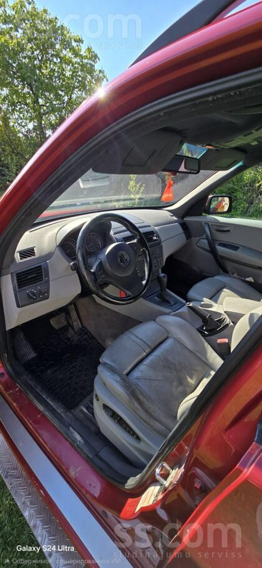 Sarkans BMW X3 2004 Rīga, ar dzinēja tilpumu 3.00 L un nobraukumu 0 tūkst. km par 3600 €, foto 7 vietnē AUTOMOTO.COM.LV