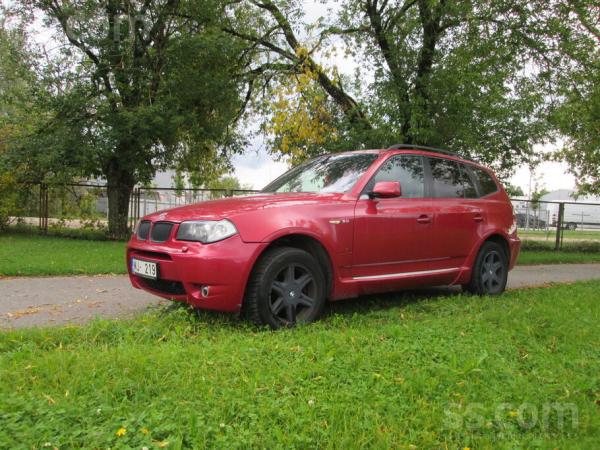 Sarkans BMW X3 2004 Rīga, ar dzinēja tilpumu 3.00 L un nobraukumu 386 tūkst. km par 2750 €, foto 5 vietnē AUTOMOTO.COM.LV
