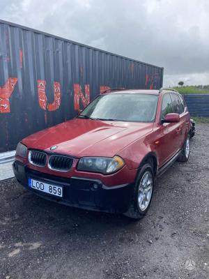 Sarkans BMW X3 2004 Kauņa, ar dzinēja tilpumu 2.99 L un nobraukumu 345 tūkst. km par 1700 €, foto  vietnē AUTOMOTO.COM.LV