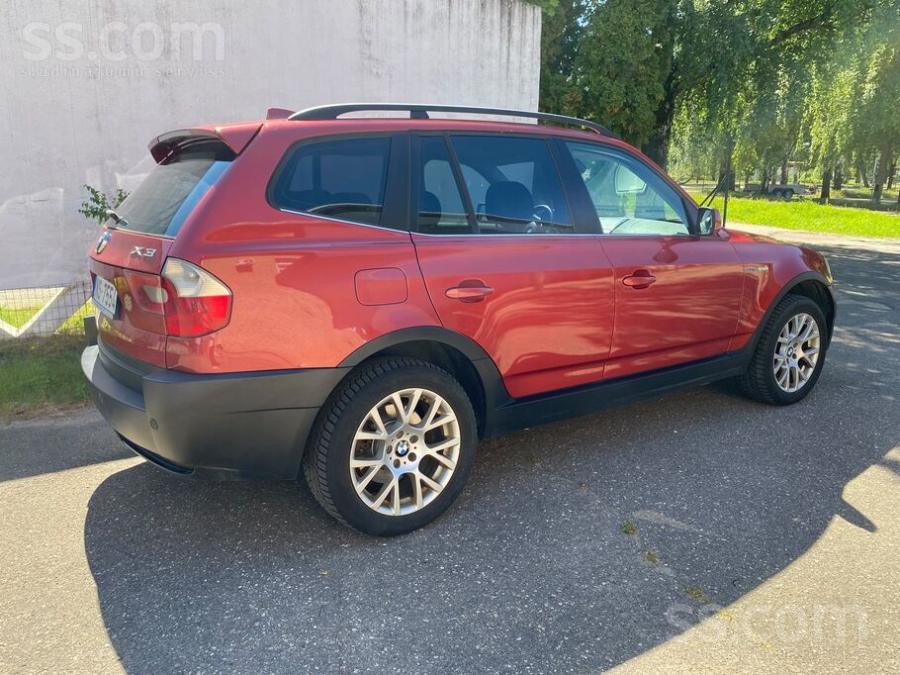 Sarkans BMW X3 2005 Daugavpils, ar dzinēja tilpumu 3.00 L un nobraukumu 275 tūkst. km par 4250 €, foto 3 vietnē AUTOMOTO.COM.LV