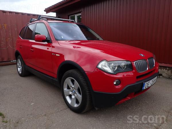Sarkans BMW X3 2008 Liepāja, ar dzinēja tilpumu 3.00 L un nobraukumu 297 tūkst. km par 5950 €, foto 1 vietnē AUTOMOTO.COM.LV