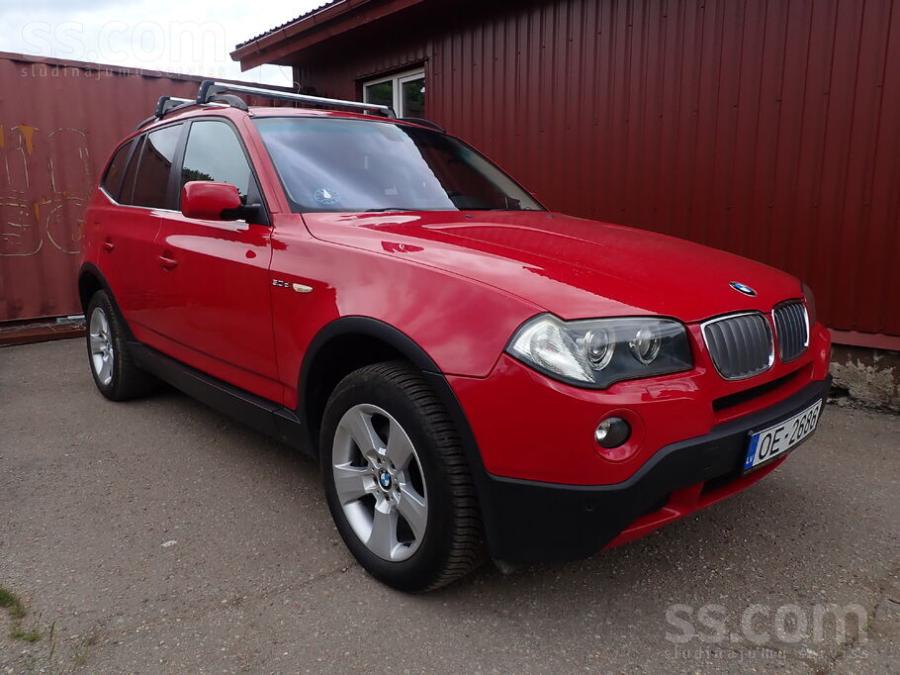 Red BMW X3 2008 in Liepaja, with an engine capacity of 3.00 L and mileage of 297 thousand km for 5950 €, photo 1 on AUTOMOTO.COM.LV