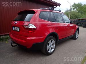 Red BMW X3 2008 in Liepaja, with an engine capacity of 3.00 L and mileage of 297 thousand km for 5950 €, photo 3 on AUTOMOTO.COM.LV