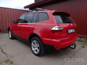Red BMW X3 2008 in Liepaja, with an engine capacity of 3.00 L and mileage of 297 thousand km for 5950 €, photo 4 on AUTOMOTO.COM.LV