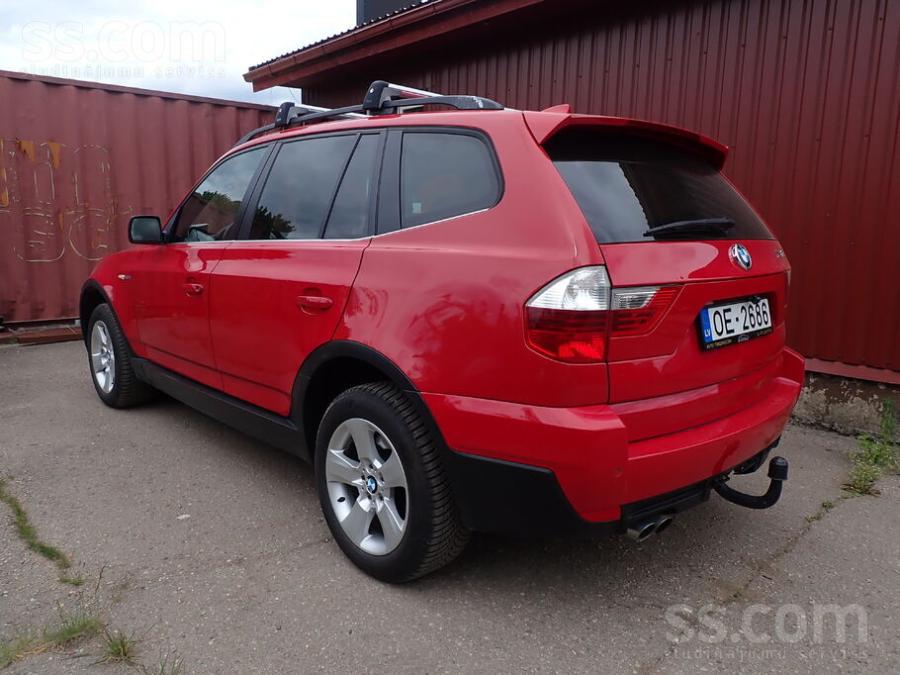 Red BMW X3 2008 in Liepaja, with an engine capacity of 3.00 L and mileage of 297 thousand km for 5950 €, photo 4 on AUTOMOTO.COM.LV