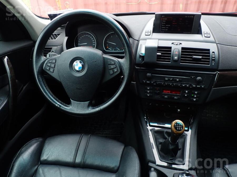 Red BMW X3 2008 in Liepaja, with an engine capacity of 3.00 L and mileage of 297 thousand km for 5950 €, photo 8 on AUTOMOTO.COM.LV