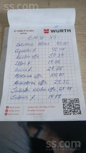 Red BMW X3 2008 in Liepaja, with an engine capacity of 3.00 L and mileage of 297 thousand km for 5950 €, photo 18 on AUTOMOTO.COM.LV