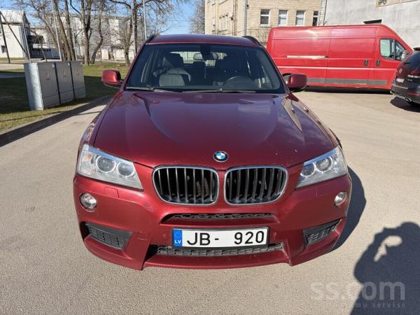 Sarkans BMW X3 2012 Rīga, ar dzinēja tilpumu 2.00 L un nobraukumu 340 tūkst. km par 8400 €, foto 1 vietnē AUTOMOTO.COM.LV