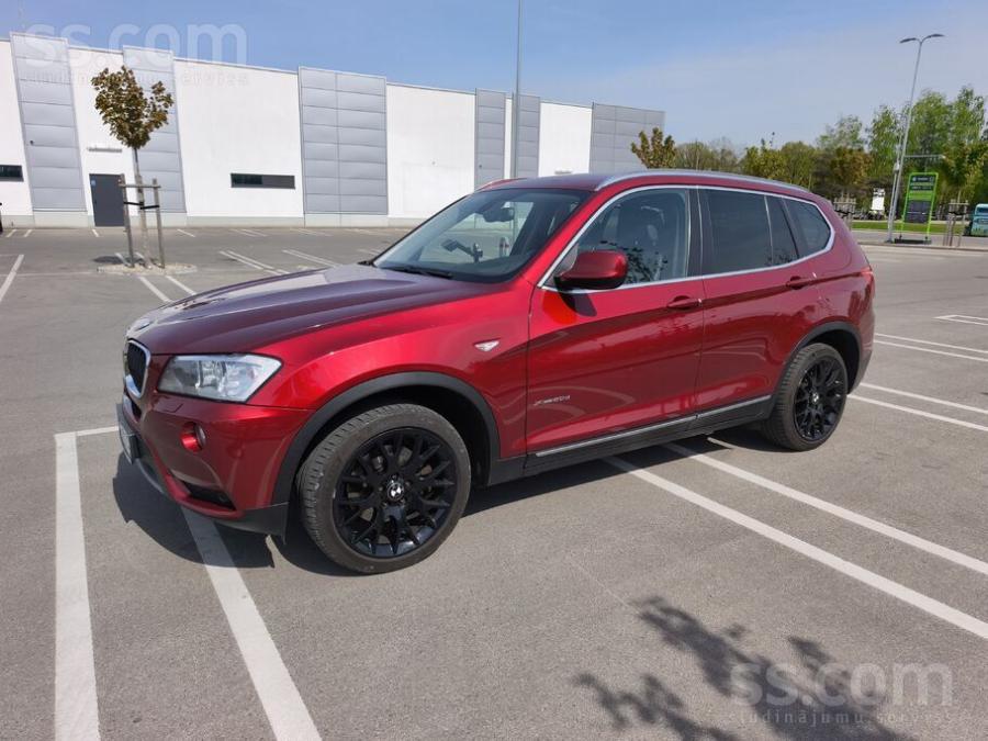 Red BMW X3 2012 in Riga, with an engine capacity of 2.00 L and mileage of 163 thousand km for 15200 €, photo 1 on AUTOMOTO.COM.LV