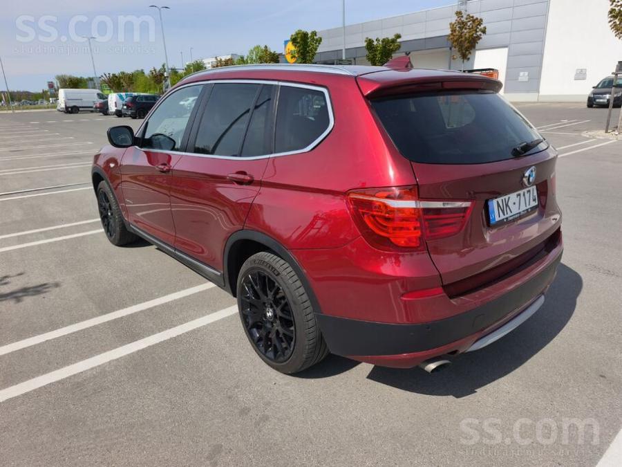 Red BMW X3 2012 in Riga, with an engine capacity of 2.00 L and mileage of 163 thousand km for 15200 €, photo 3 on AUTOMOTO.COM.LV