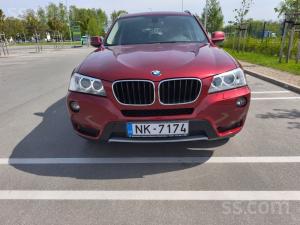 Red BMW X3 2012 in Riga, with an engine capacity of 2.00 L and mileage of 163 thousand km for 15200 €, photo 8 on AUTOMOTO.COM.LV