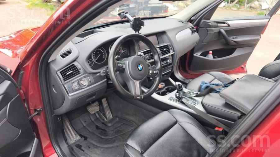 Red BMW X3 2012 in Riga, with an engine capacity of 2.00 L and mileage of 163 thousand km for 15200 €, photo 19 on AUTOMOTO.COM.LV
