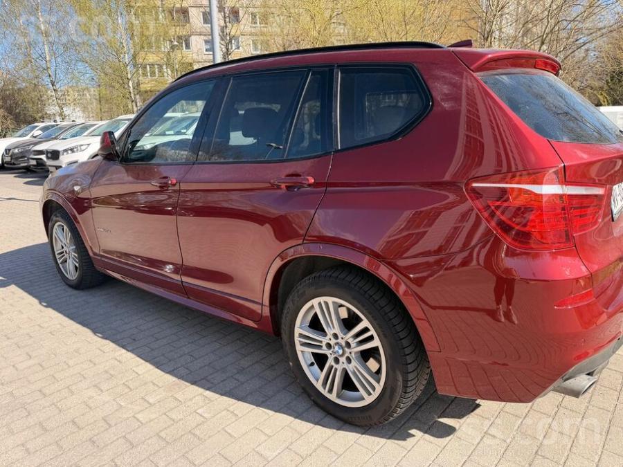 Red BMW X3 2012 in Riga, with an engine capacity of 2.00 L and mileage of 235 thousand km for 11800 €, photo 7 on AUTOMOTO.COM.LV