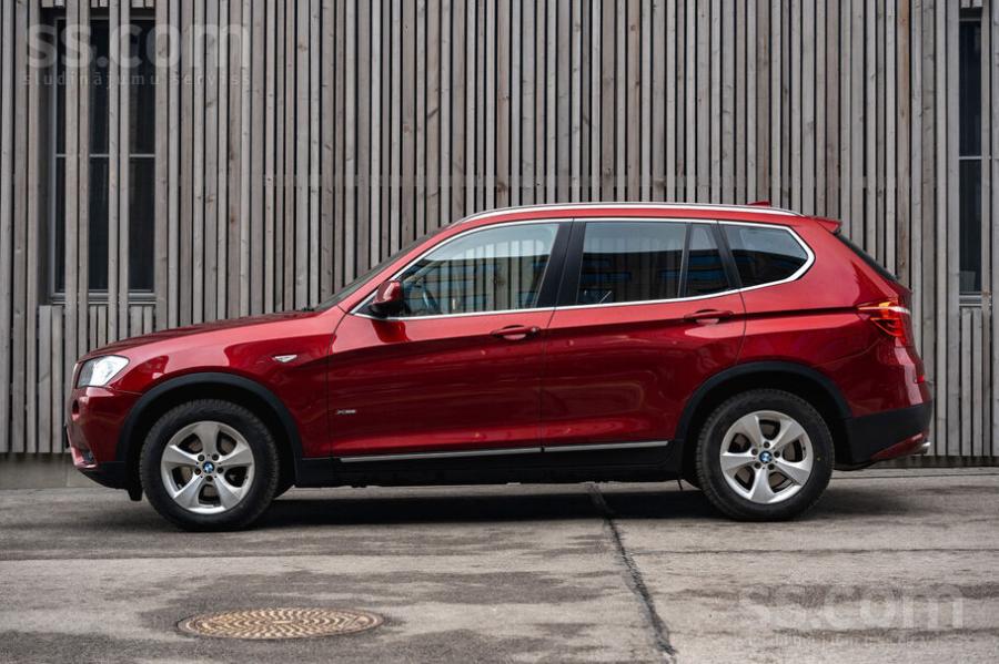 Red BMW X3 2013 in Riga, with an engine capacity of 2.00 L and mileage of 197 thousand km for 12300 €, photo 5 on AUTOMOTO.COM.LV