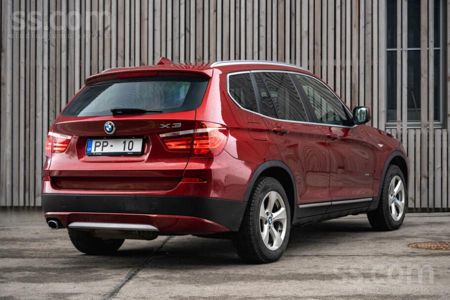 Red BMW X3 2013 in Riga, with an engine capacity of 2.00 L and mileage of 197 thousand km for 12300 €, photo 8 on AUTOMOTO.COM.LV