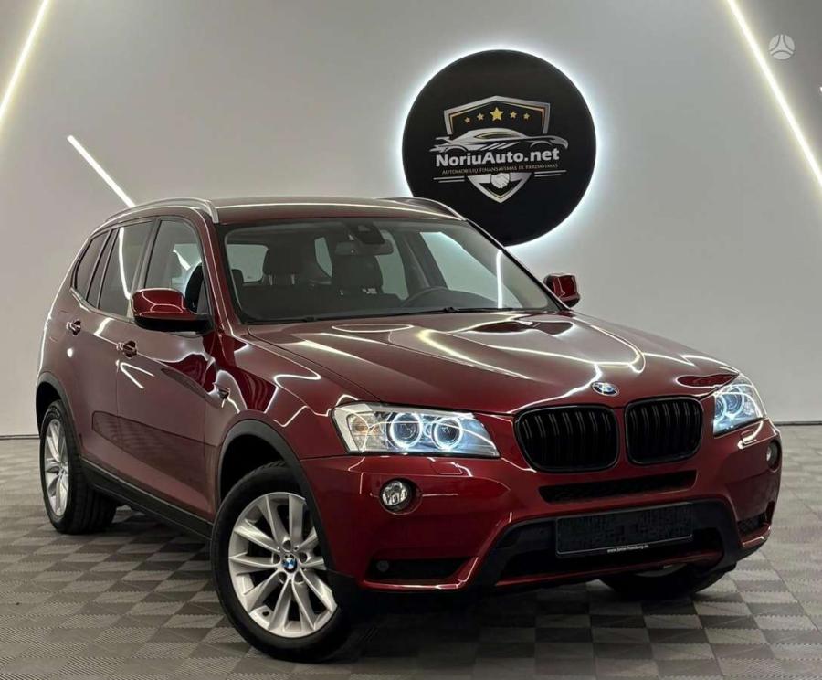 Red BMW X3 2013 in Marijampole, with an engine capacity of 2.99 L and mileage of 303 thousand km for 10450 €, photo 1 on AUTOMOTO.COM.LV