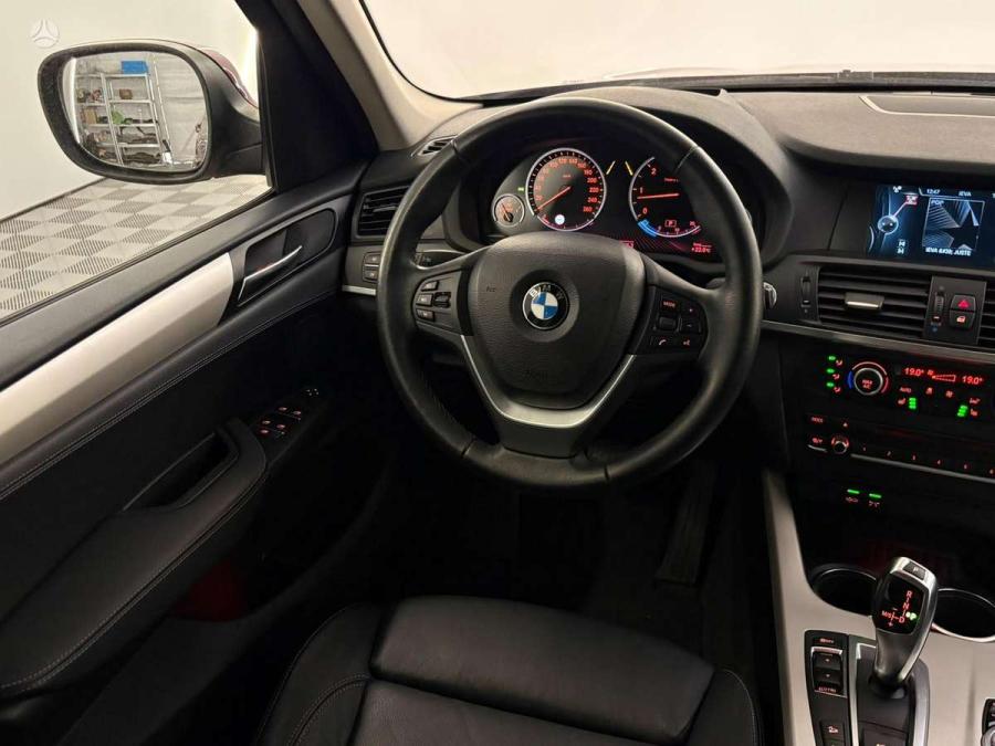 Red BMW X3 2013 in Marijampole, with an engine capacity of 2.99 L and mileage of 303 thousand km for 10450 €, photo 22 on AUTOMOTO.COM.LV