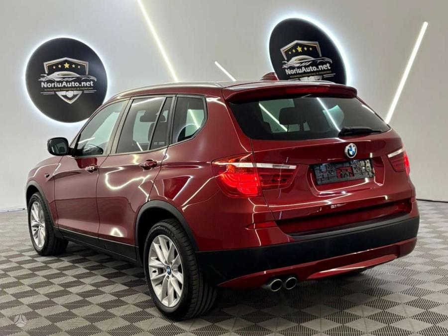 Red BMW X3 2013 in Marijampole, with an engine capacity of 2.99 L and mileage of 303 thousand km for 10450 €, photo 34 on AUTOMOTO.COM.LV