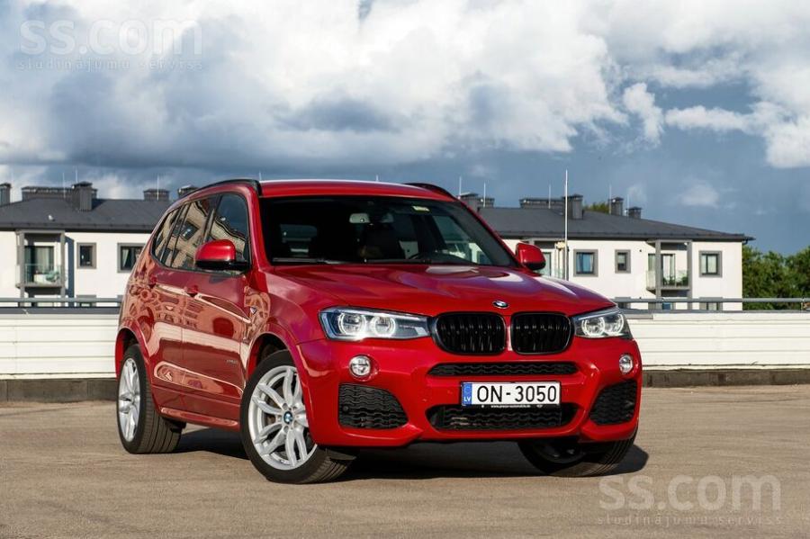 Sarkans BMW X3 2015 Jūrmala, ar dzinēja tilpumu 3.00 L un nobraukumu 139 tūkst. km par 16900 €, foto 1 vietnē AUTOMOTO.COM.LV